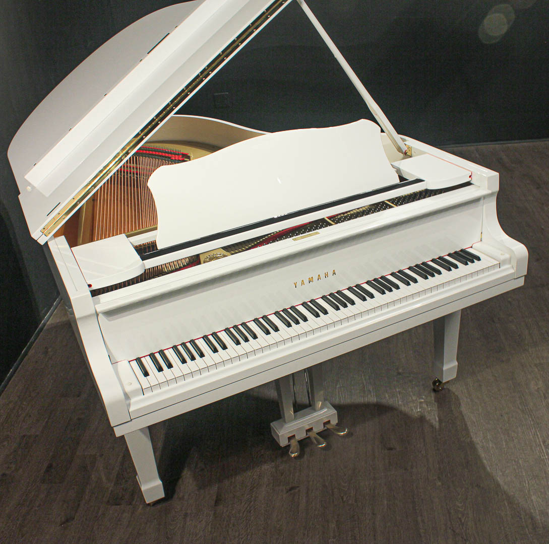 Beautiful White Grand Piano