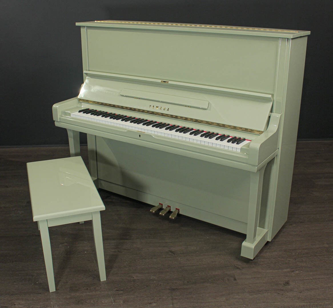 Yamaha U3 52'' Player Upright Piano Aspen Green PianoDisc/QRS | Player Pianos
